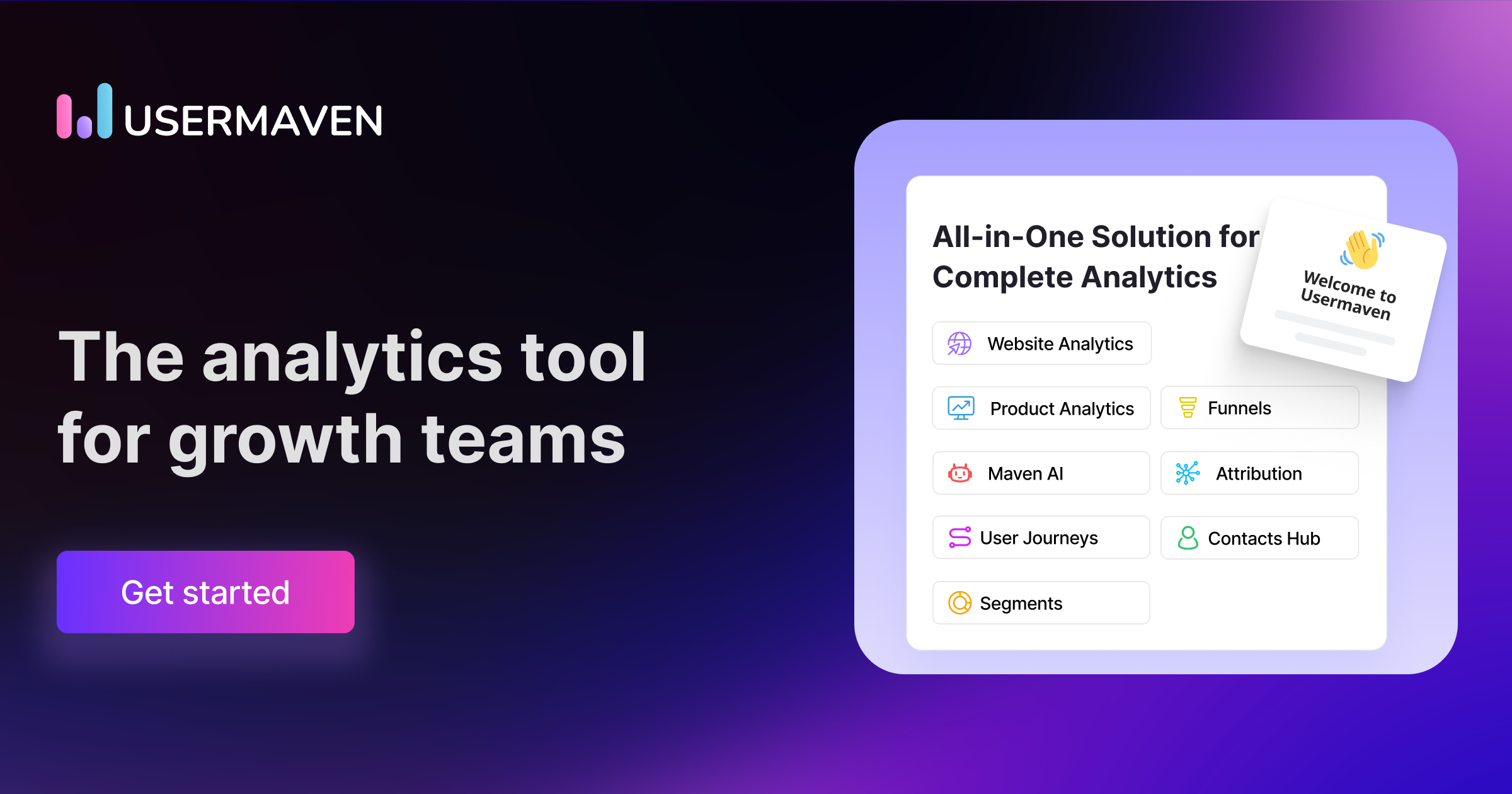 Usermaven: The analytics tool for growth teams | Data-driven success